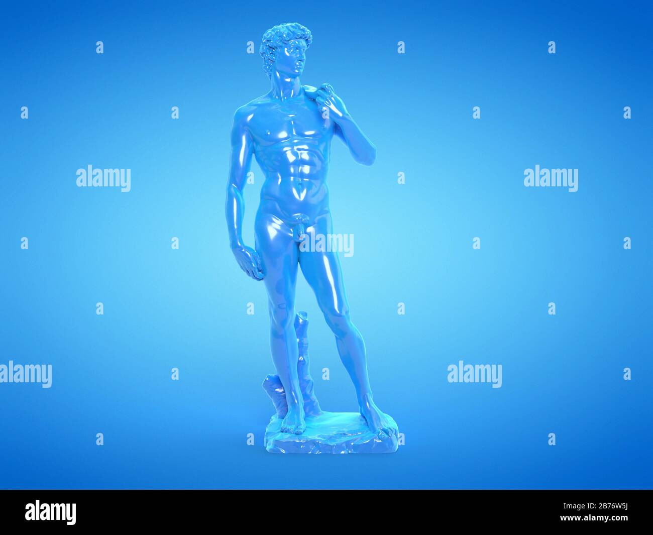 Statue of David, computer illustration Stock Photo - Alamy