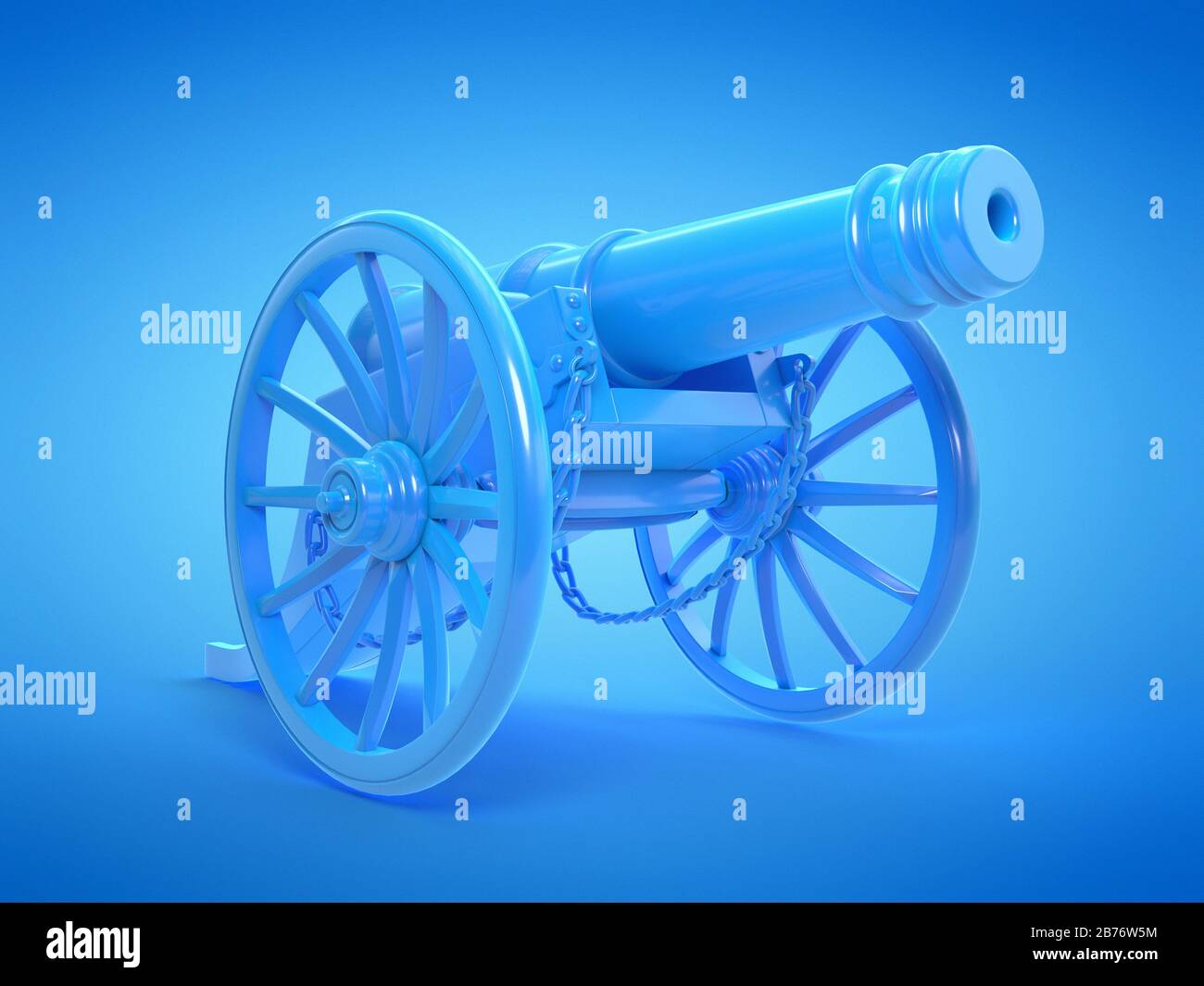 Cannon, computer illustration Stock Photo - Alamy
