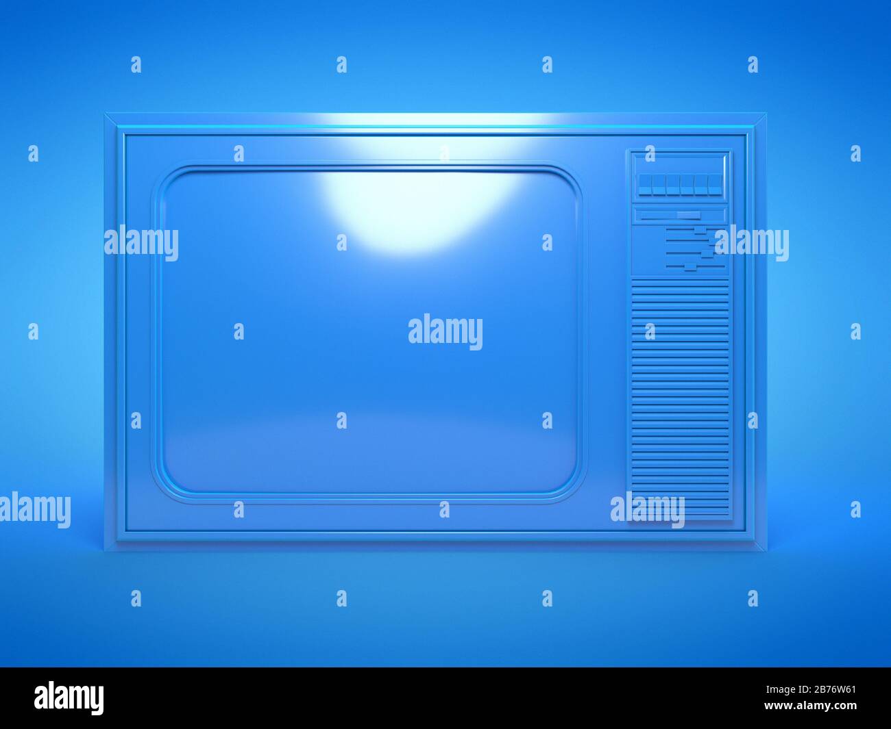 Retro television, computer illustration Stock Photo - Alamy