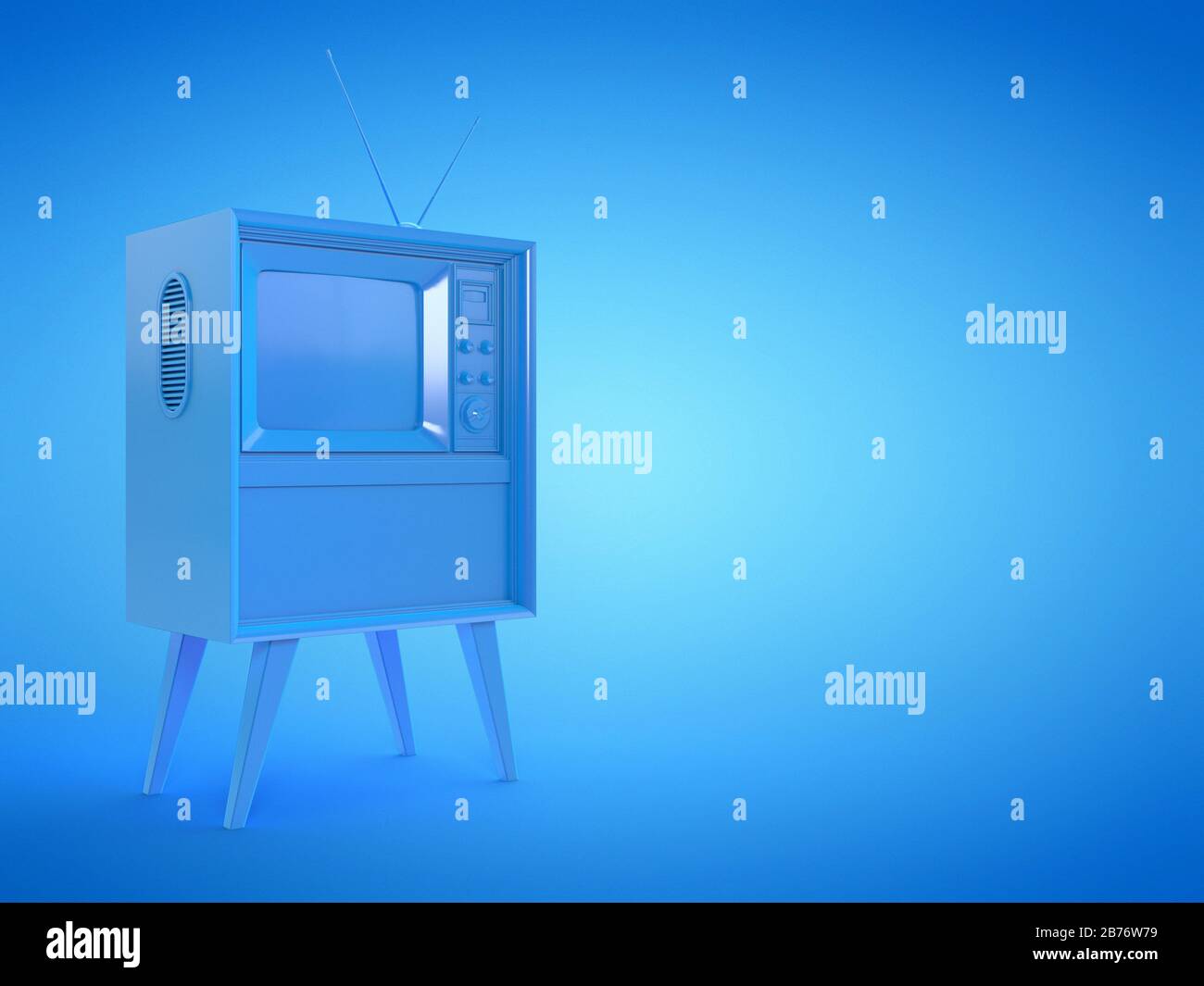 Retro television, computer illustration Stock Photo - Alamy