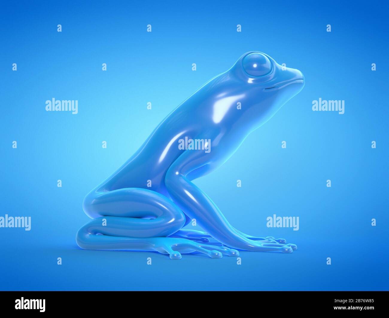 Frog, computer illustration Stock Photo - Alamy