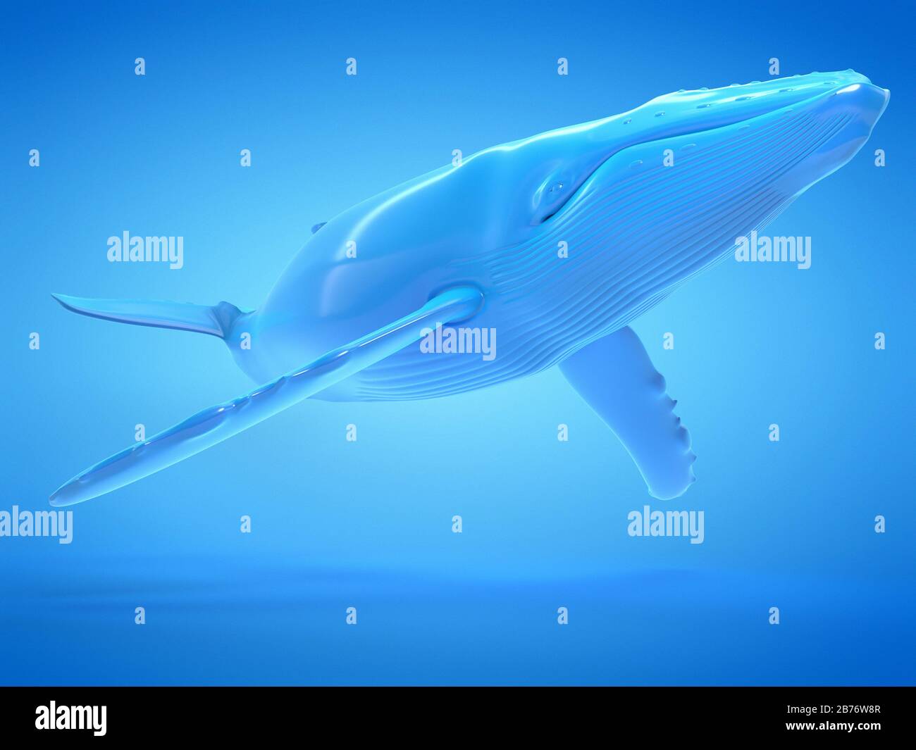 Whale, computer illustration Stock Photo - Alamy