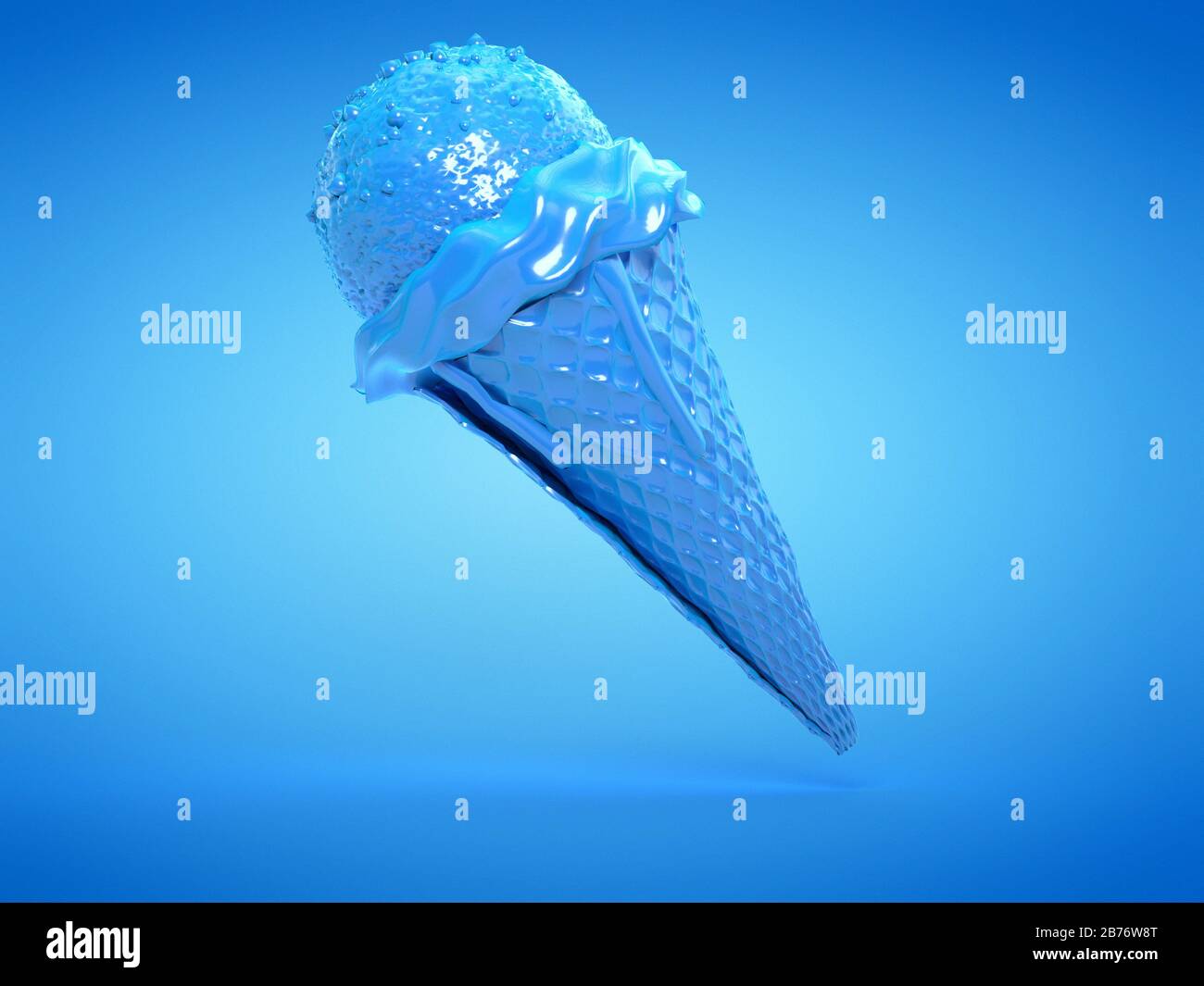 Ice cream, computer illustration Stock Photo - Alamy