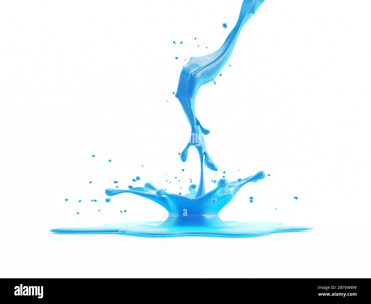 Liquid splash, computer illustration Stock Photo - Alamy