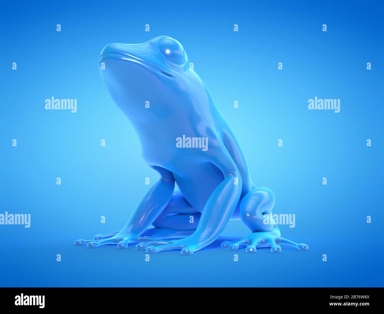 Frog, computer illustration Stock Photo - Alamy