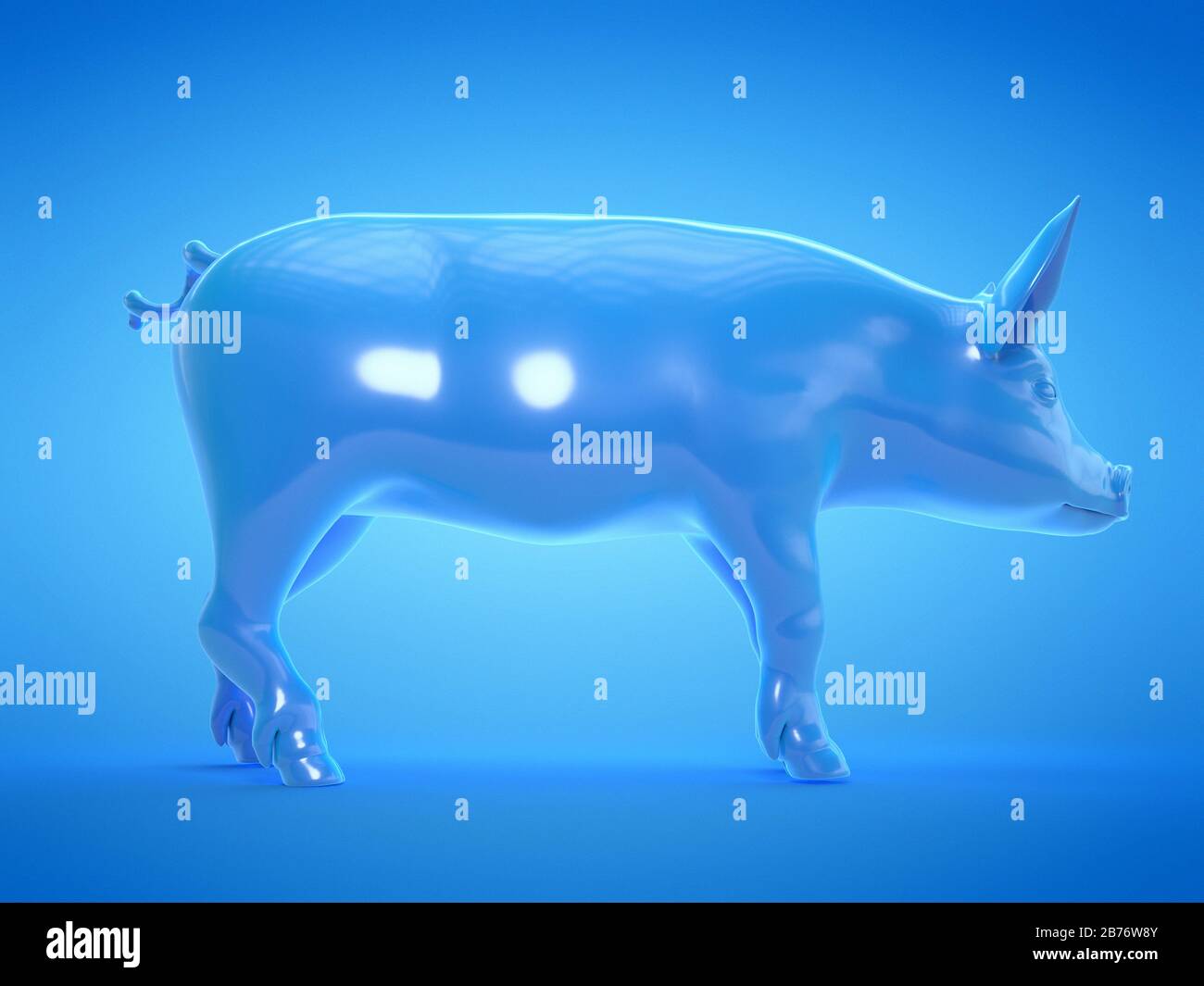 Pig, computer illustration Stock Photo - Alamy
