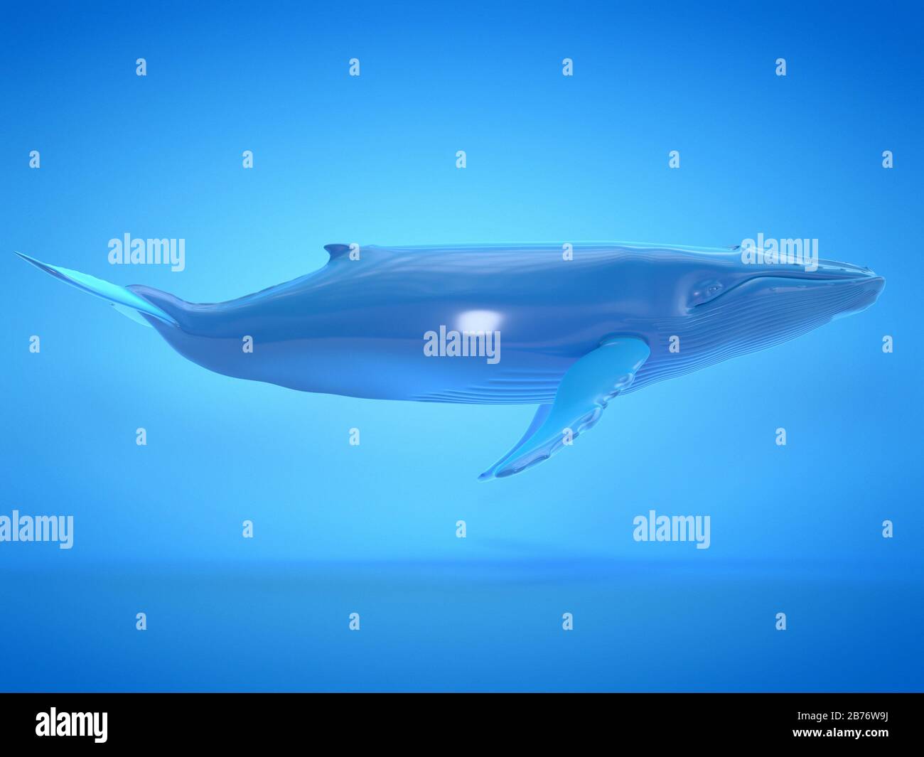 Whale, computer illustration Stock Photo - Alamy