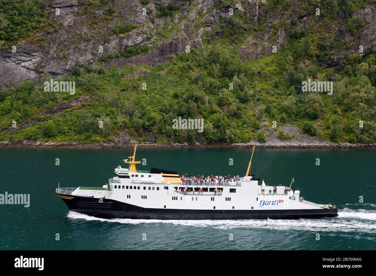 Ferry, Geirangerfjord, Northern Fjord Region, Norway, Scandinavia Stock ...