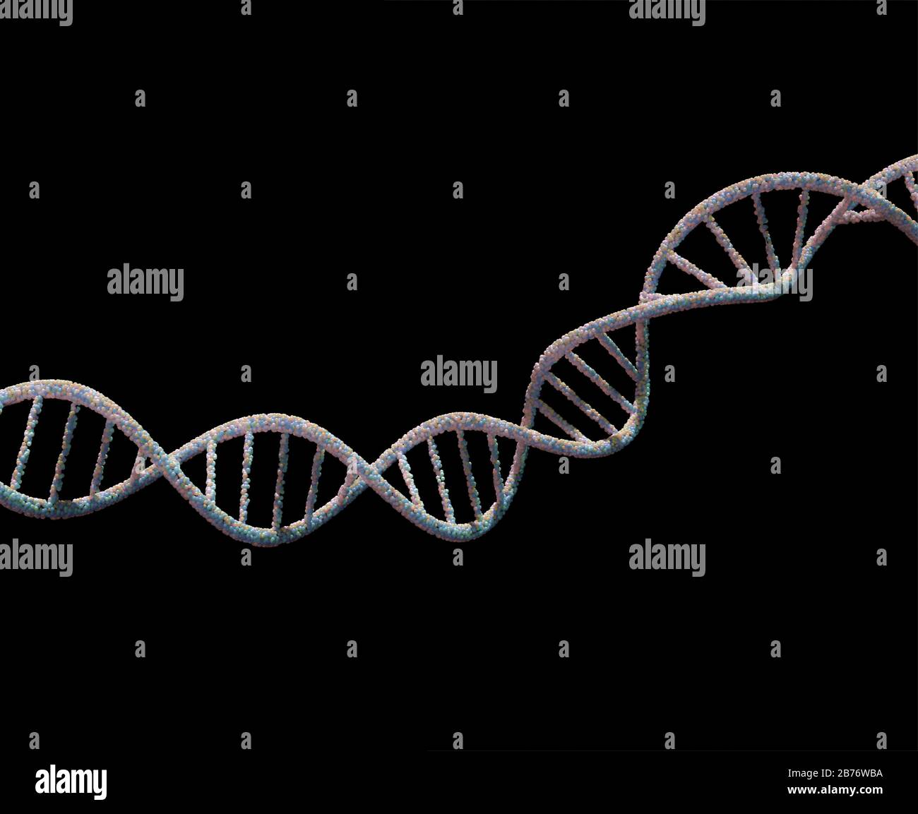 Conceptual image of strand of DNA Stock Photo - Alamy