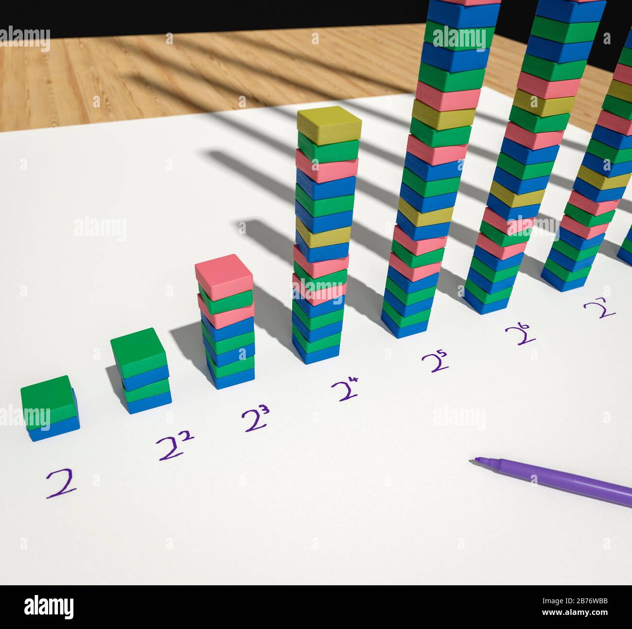 Multiplication blocks hi-res stock photography and images - Alamy