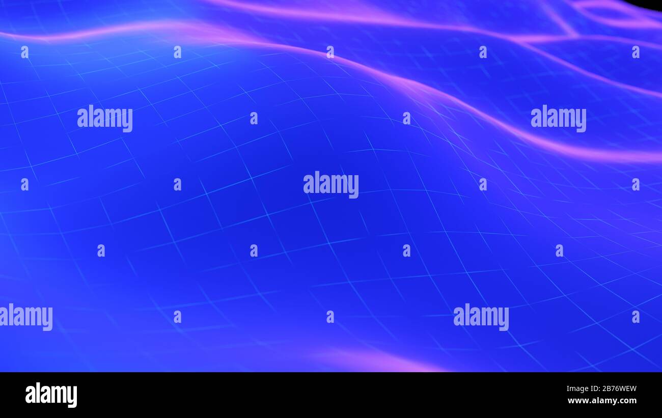 Digital landscape, computer illustration Stock Photo - Alamy