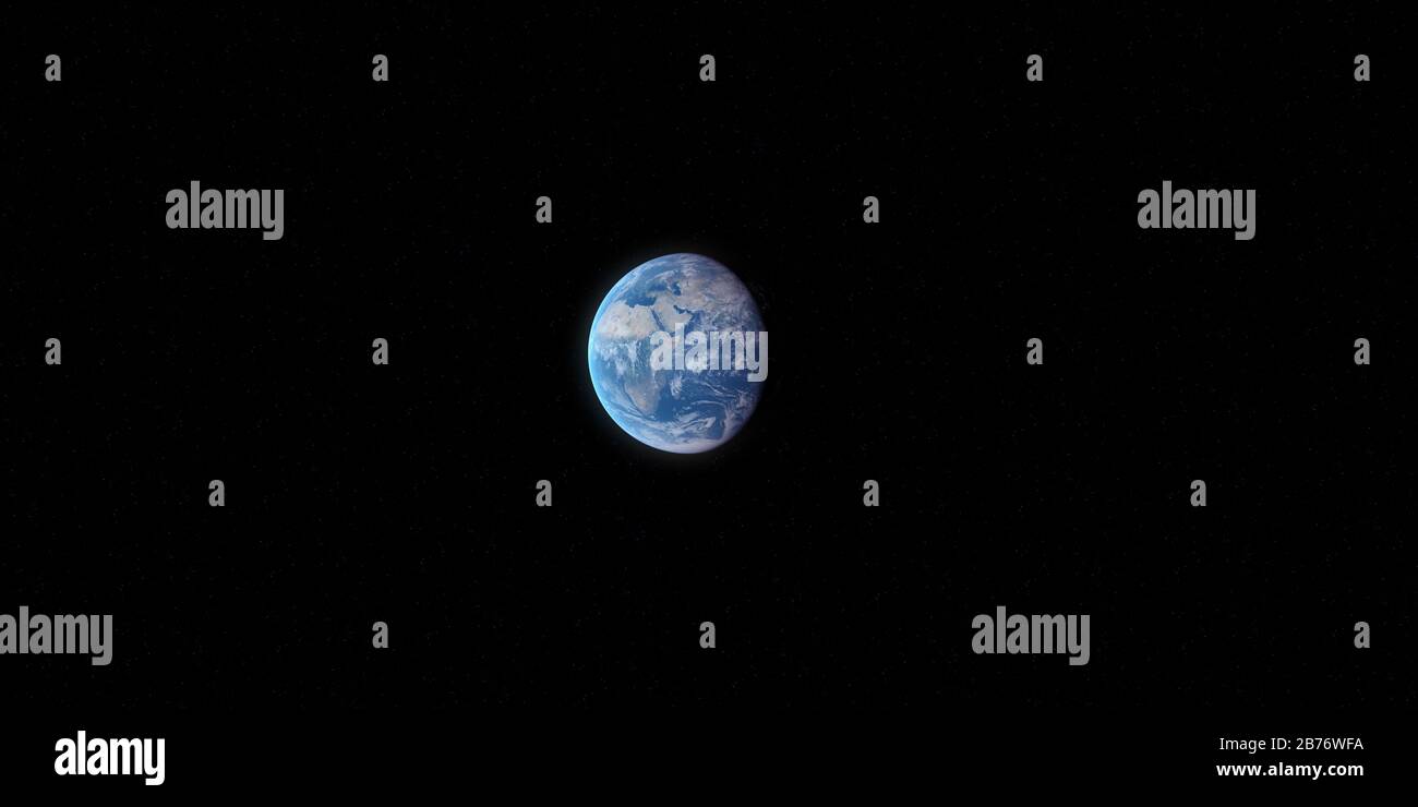 Earth from space, computer illustration Stock Photo - Alamy