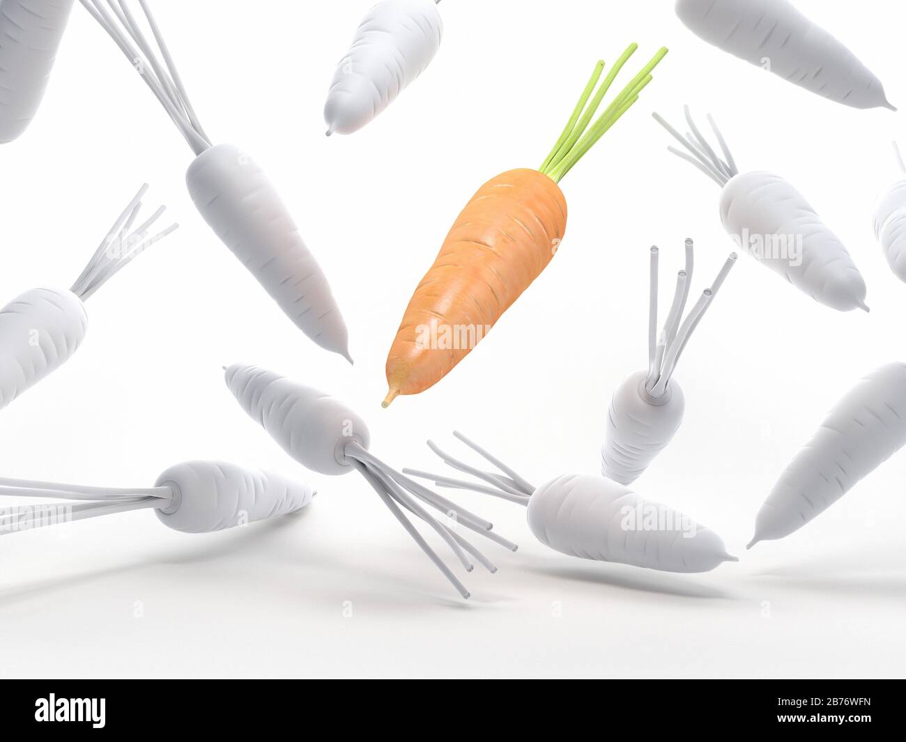 Carrots, computer illustration Stock Photo - Alamy