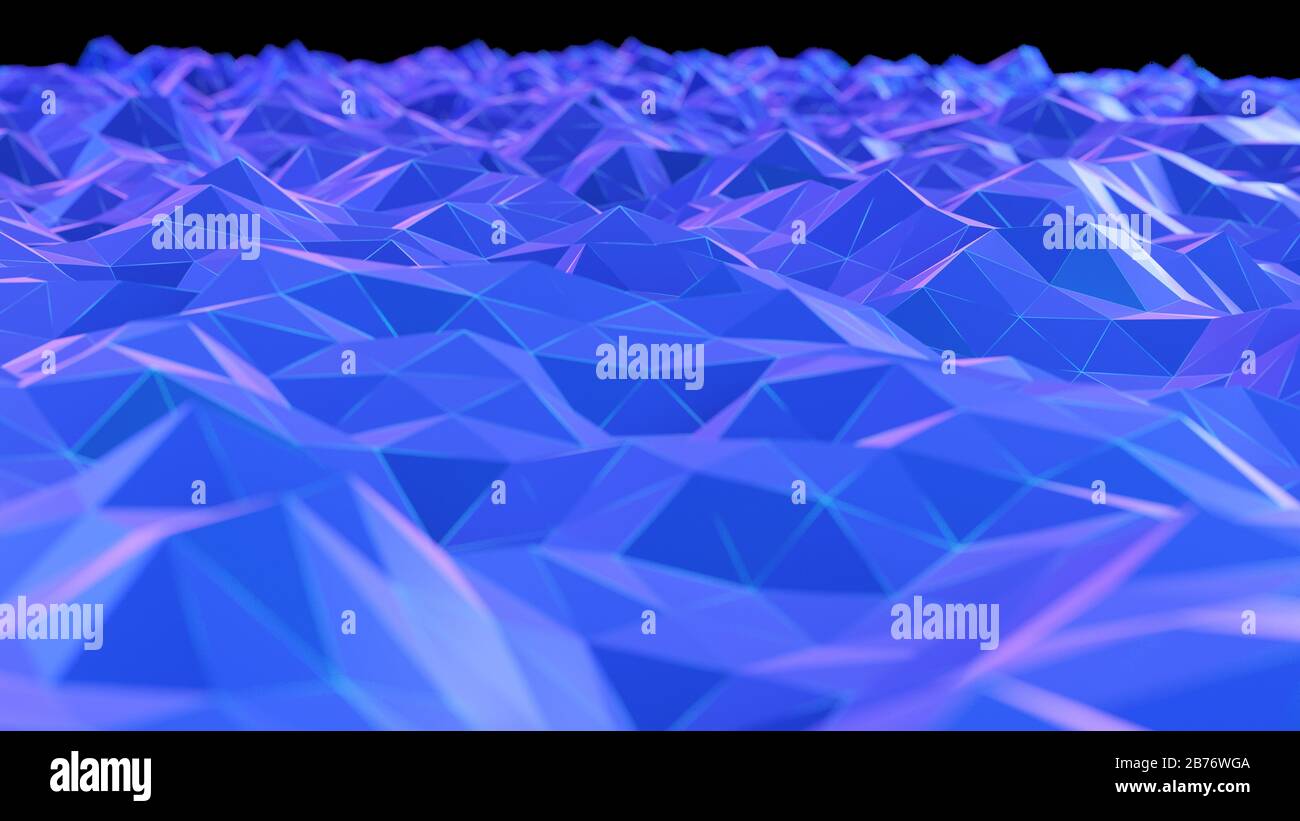 Digital landscape, computer illustration Stock Photo - Alamy