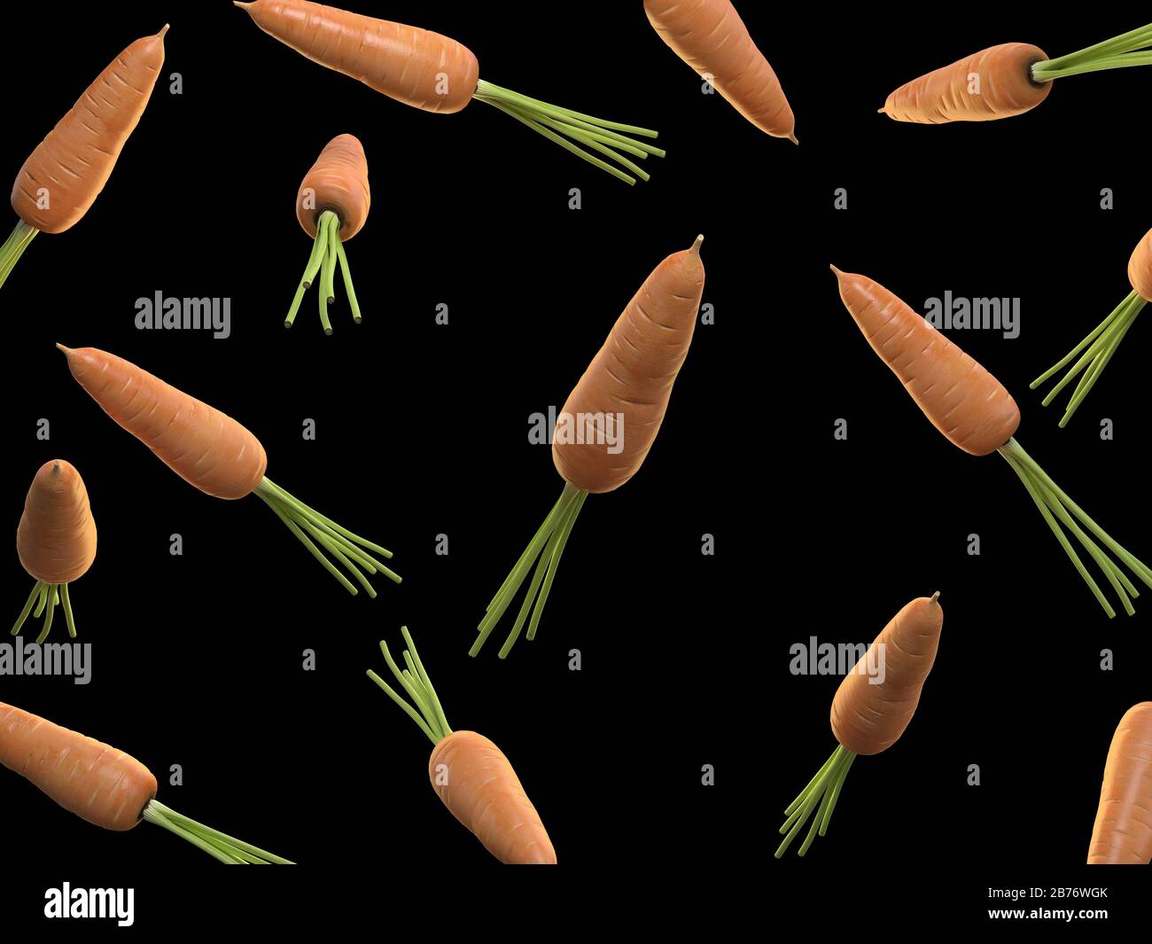 Carrots, computer illustration Stock Photo - Alamy