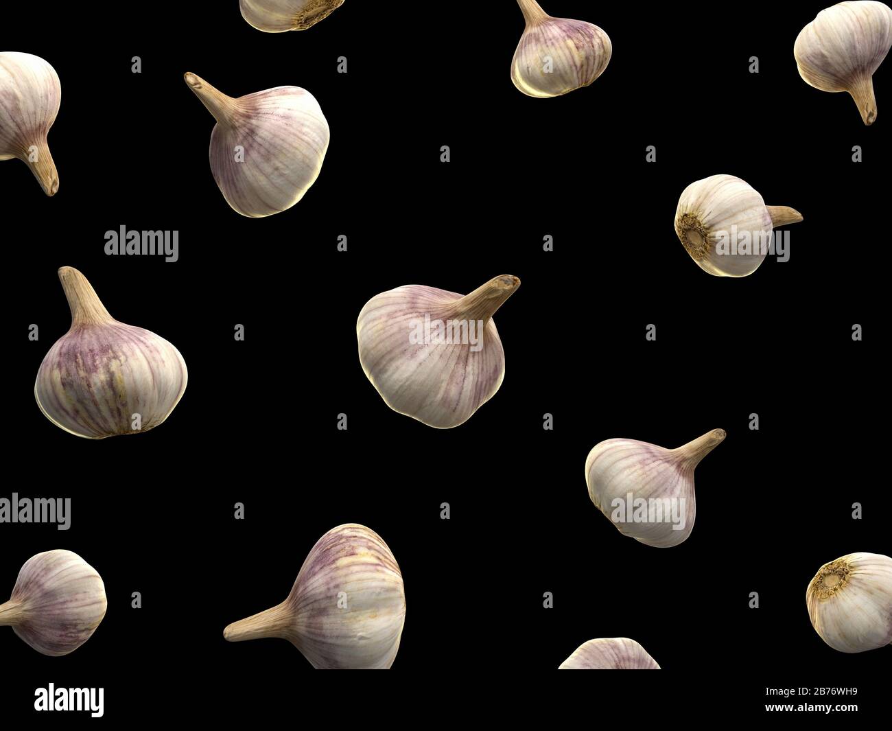 Garlic, computer illustration Stock Photo - Alamy