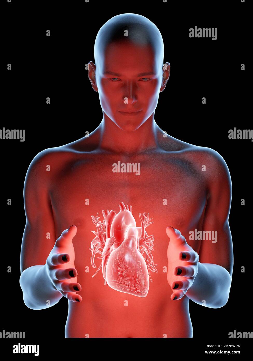 Man with a heart hi-res stock photography and images - Alamy