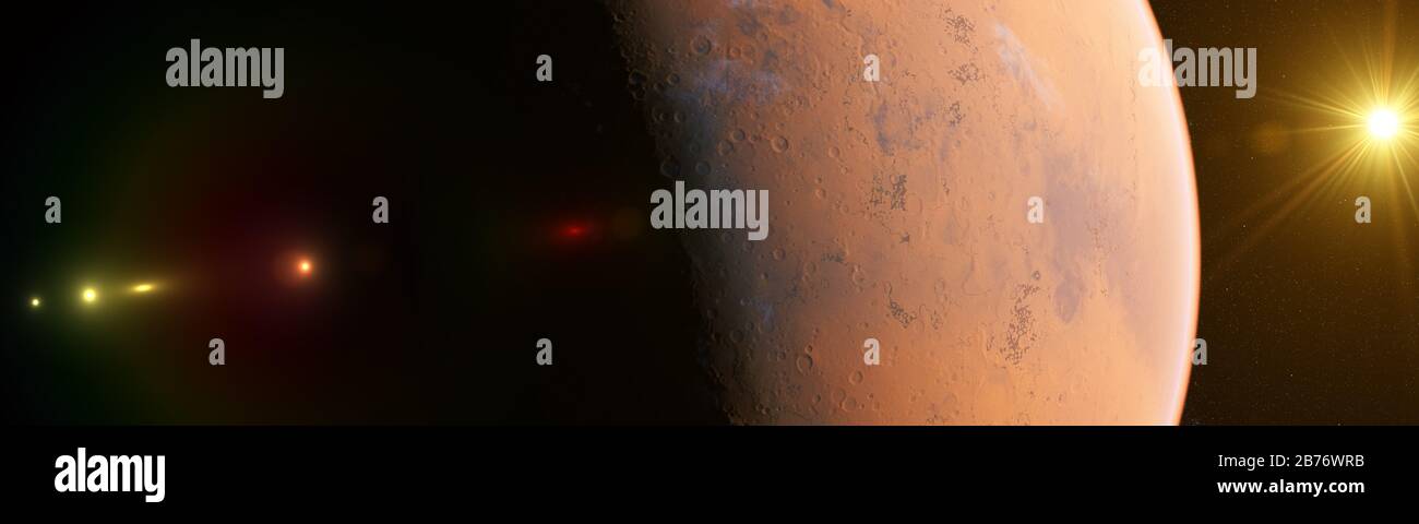 Mars, computer illustration Stock Photo - Alamy