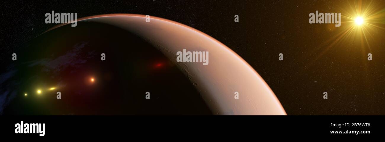 Mars, computer illustration Stock Photo - Alamy