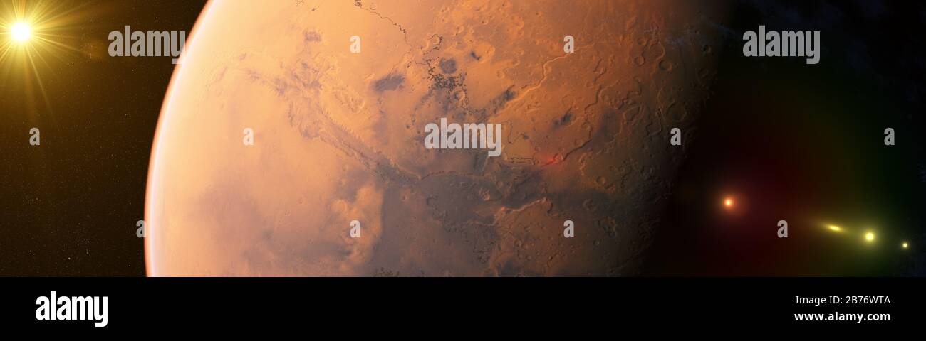 Mars, computer illustration Stock Photo - Alamy