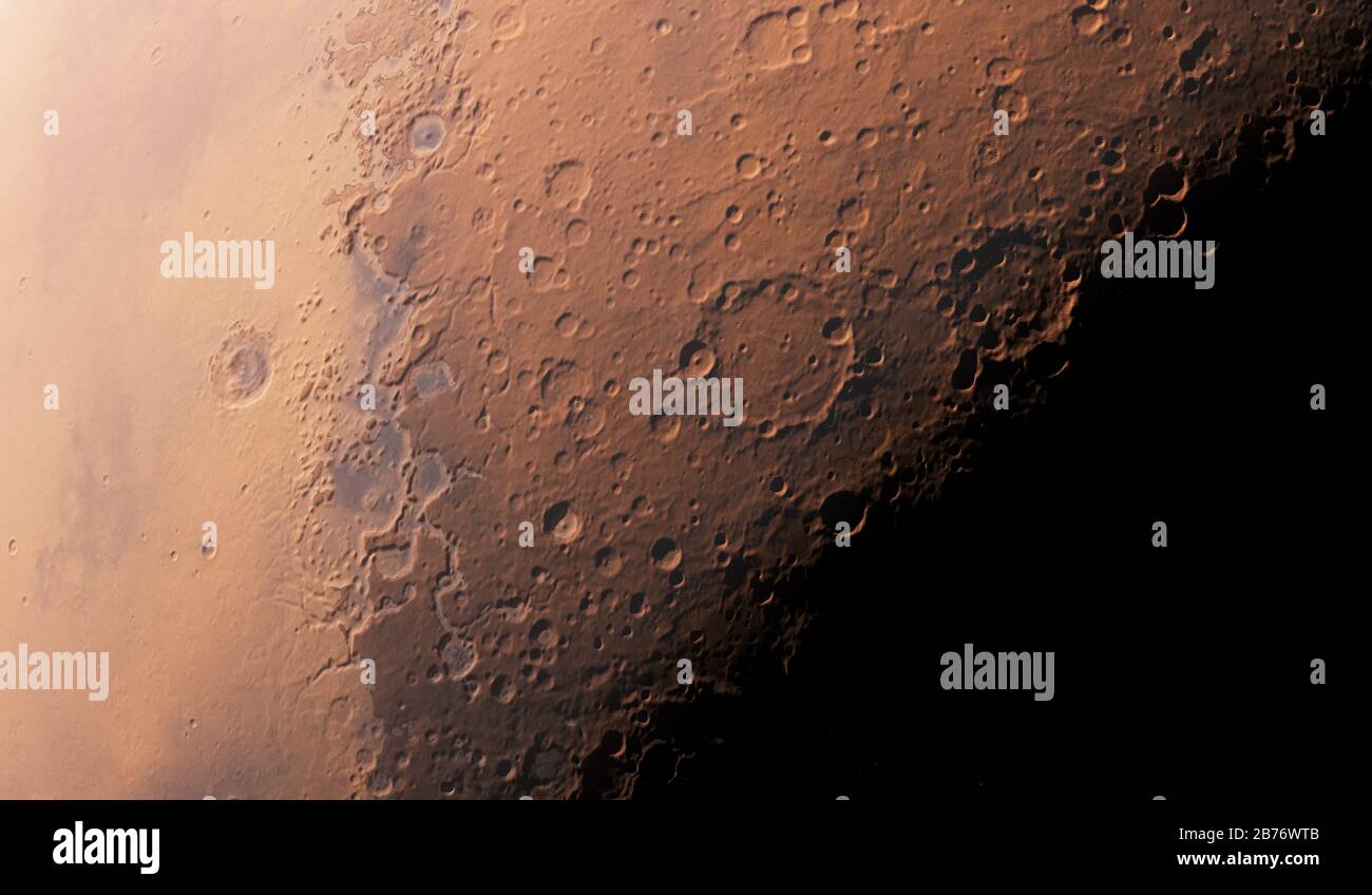 Mars from space, computer illustration Stock Photo - Alamy