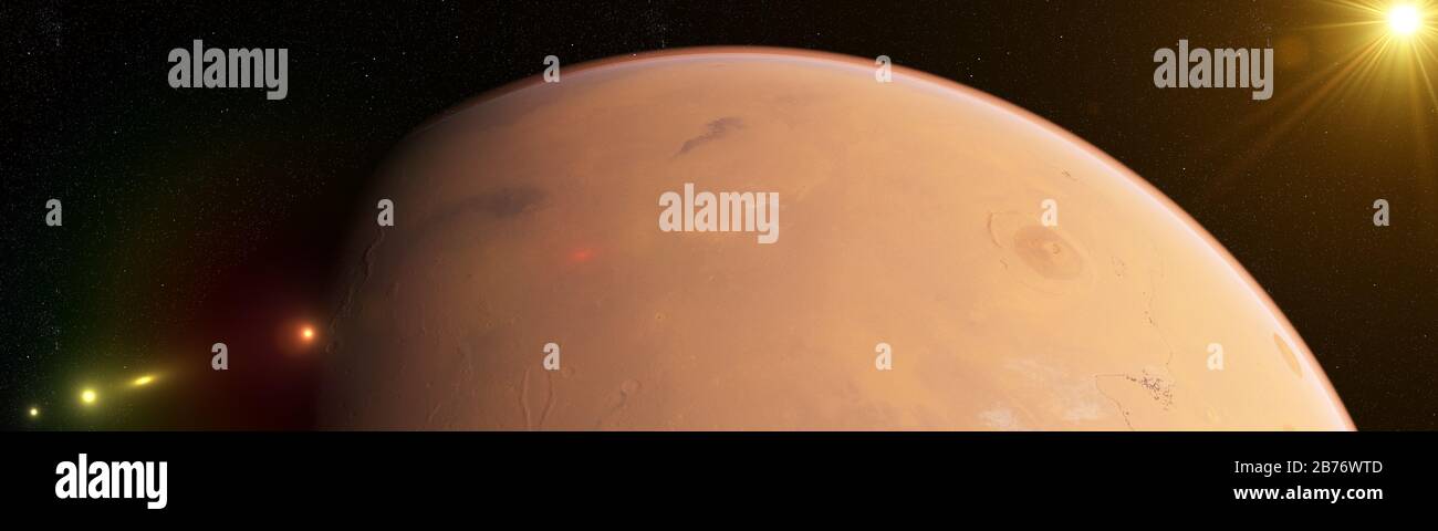 Mars, computer illustration Stock Photo - Alamy