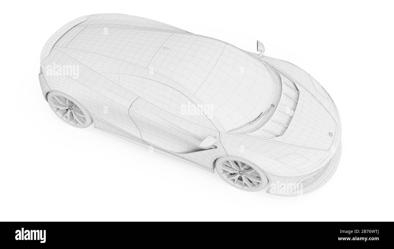 Sports car, computer illustration Stock Photo - Alamy