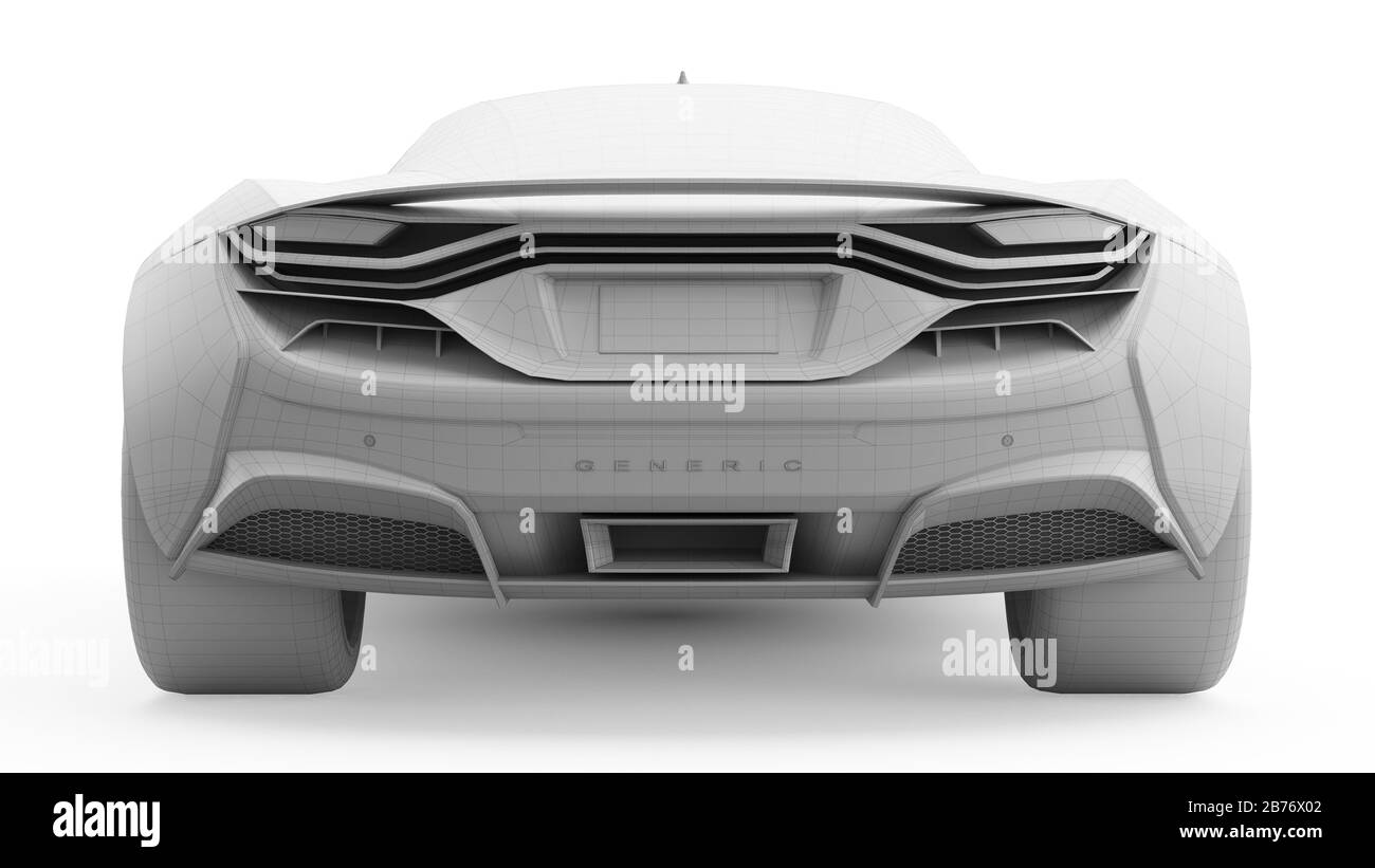 Sports car, computer illustration Stock Photo - Alamy