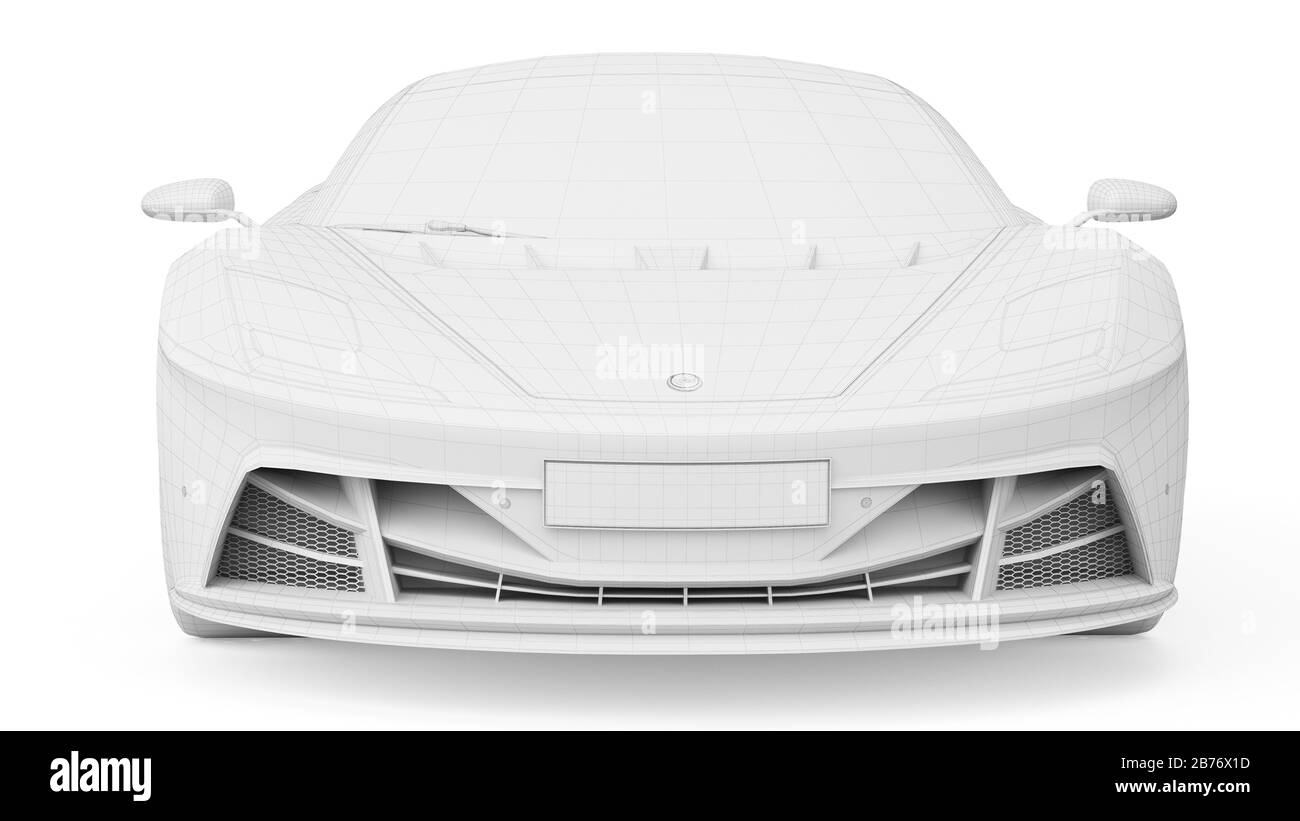 Sports car, computer illustration Stock Photo - Alamy