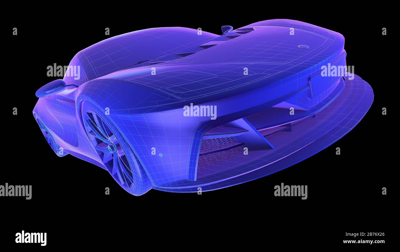 Sports car, computer illustration Stock Photo - Alamy