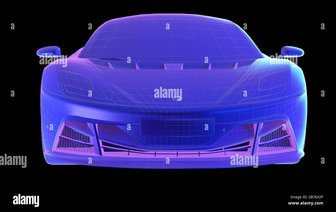 Sports car, computer illustration Stock Photo - Alamy