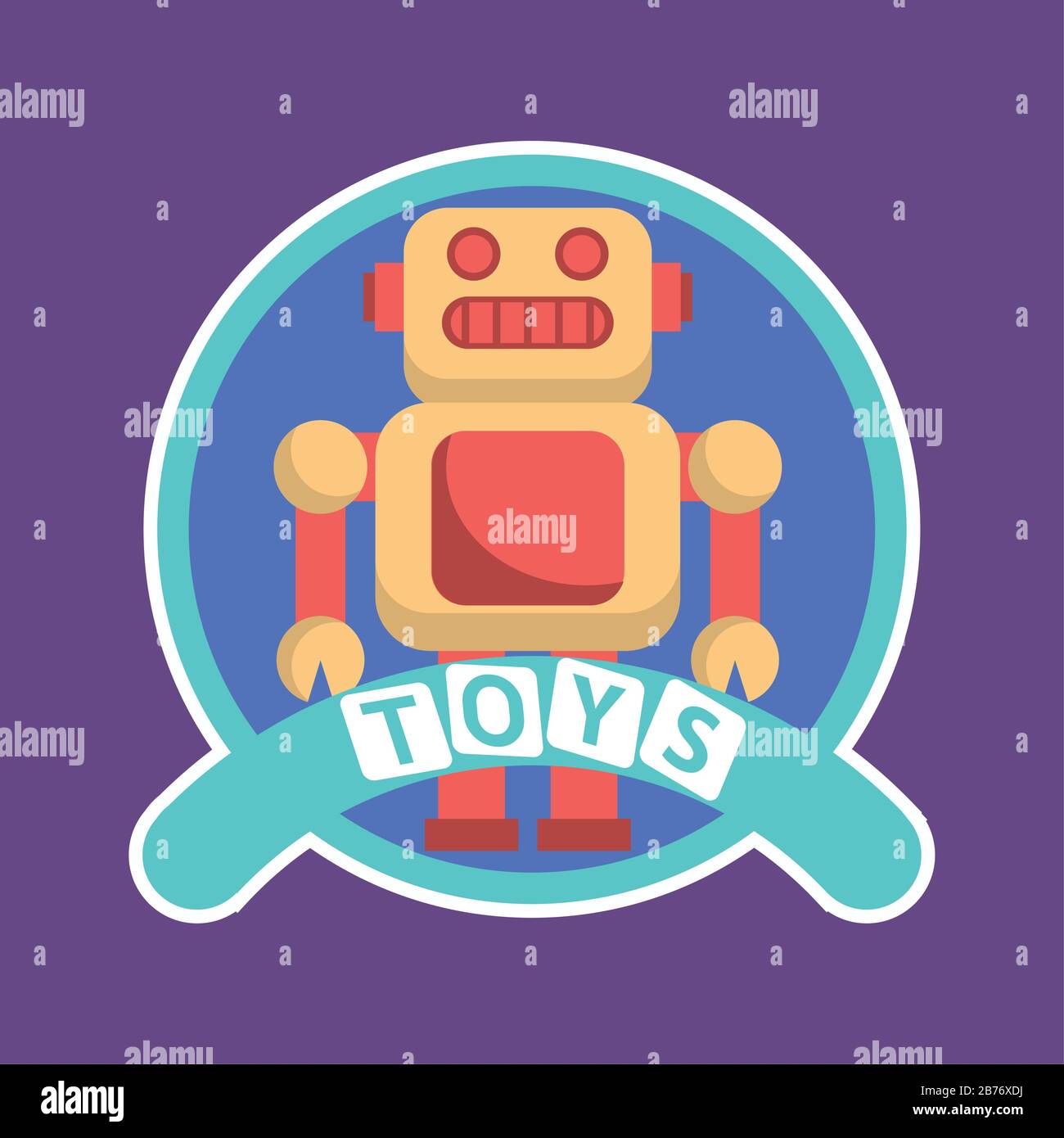 robot electronic toy isolated icon Stock Vector Image & Art - Alamy
