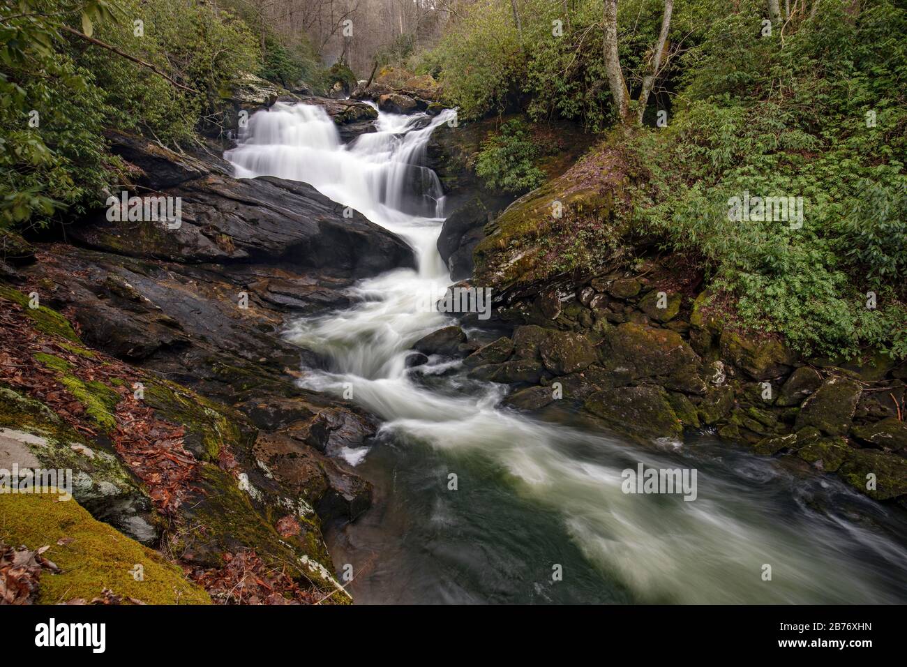 Scadin Falls - Cullasaja River Gorge, Nantahala National Forest, near ...