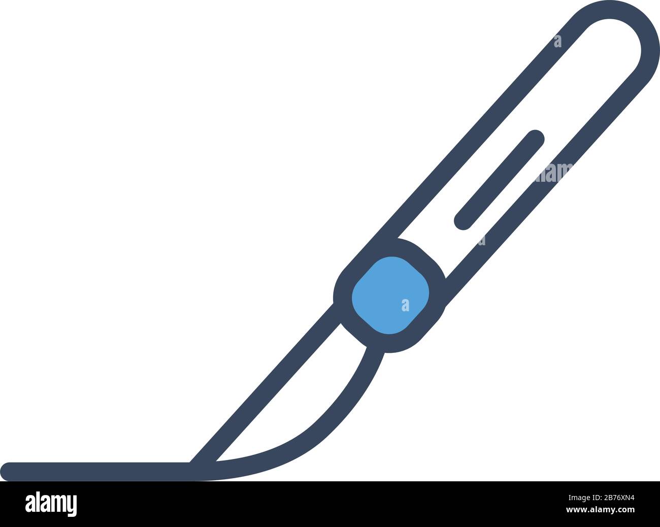 medical cutter tool half line and color style icon Stock Vector Image ...