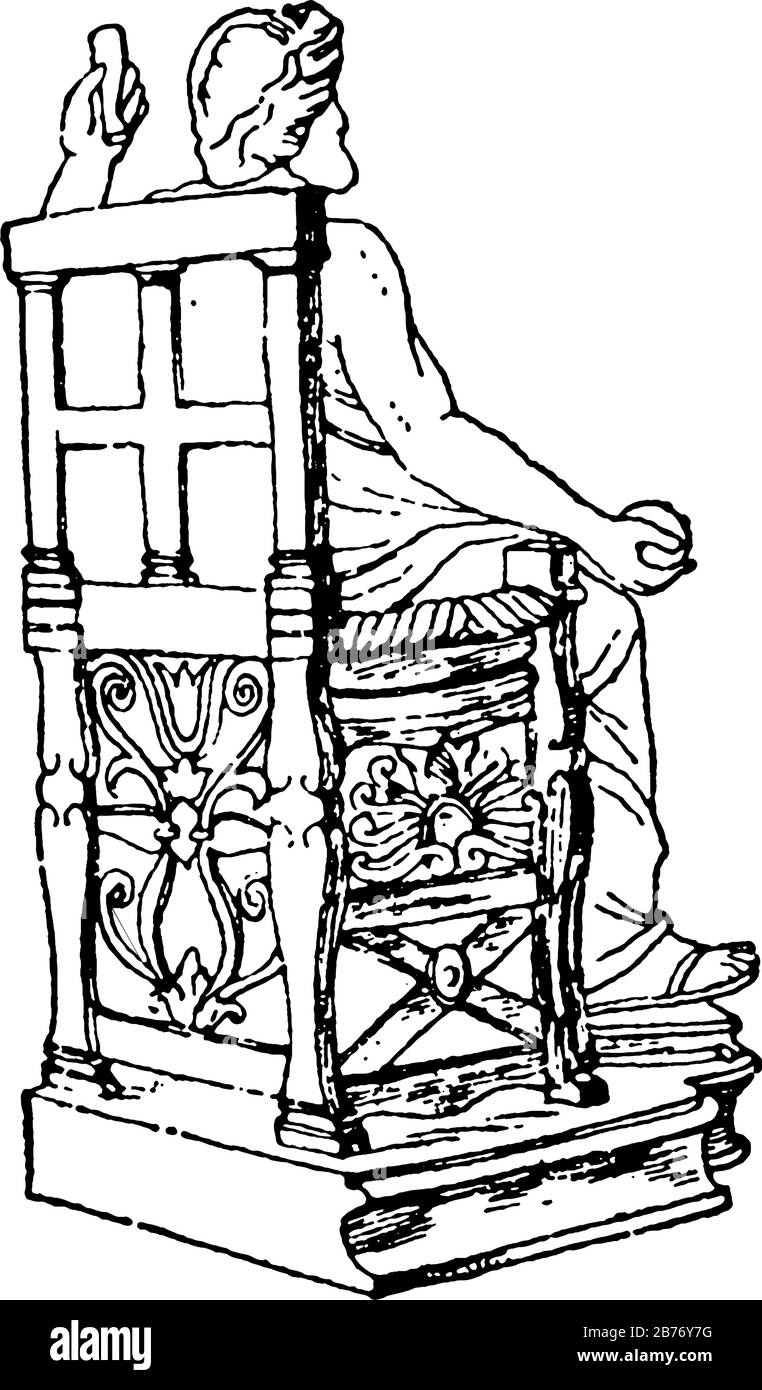 A typical representation of the antique chair that has legs and lacks ...