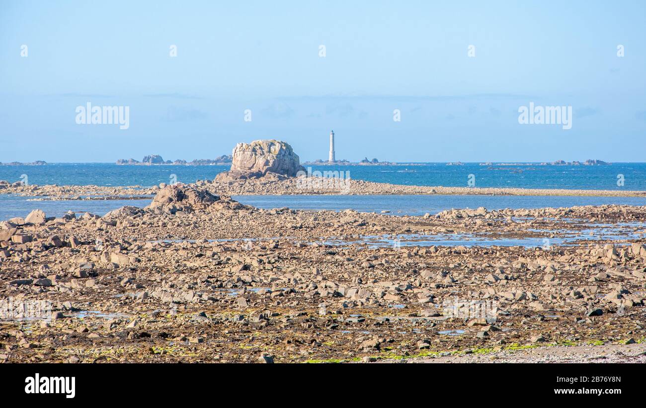 Breton stones and landscapes, Brittany coast, France Stock Photo - Alamy