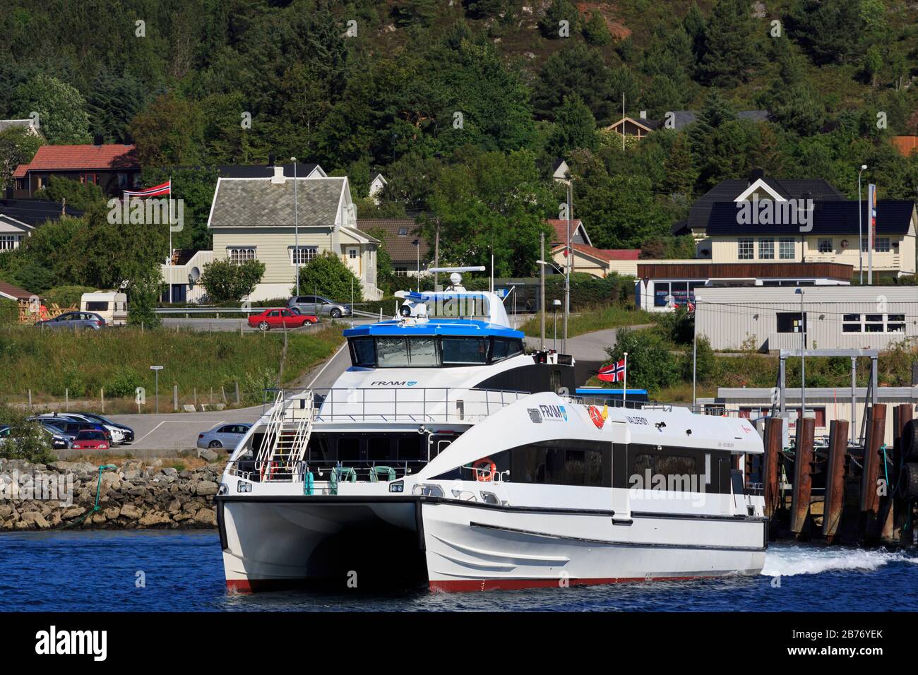 Valderoya Island Ferry, Alesund City, More og Romsdal County, Norway ...