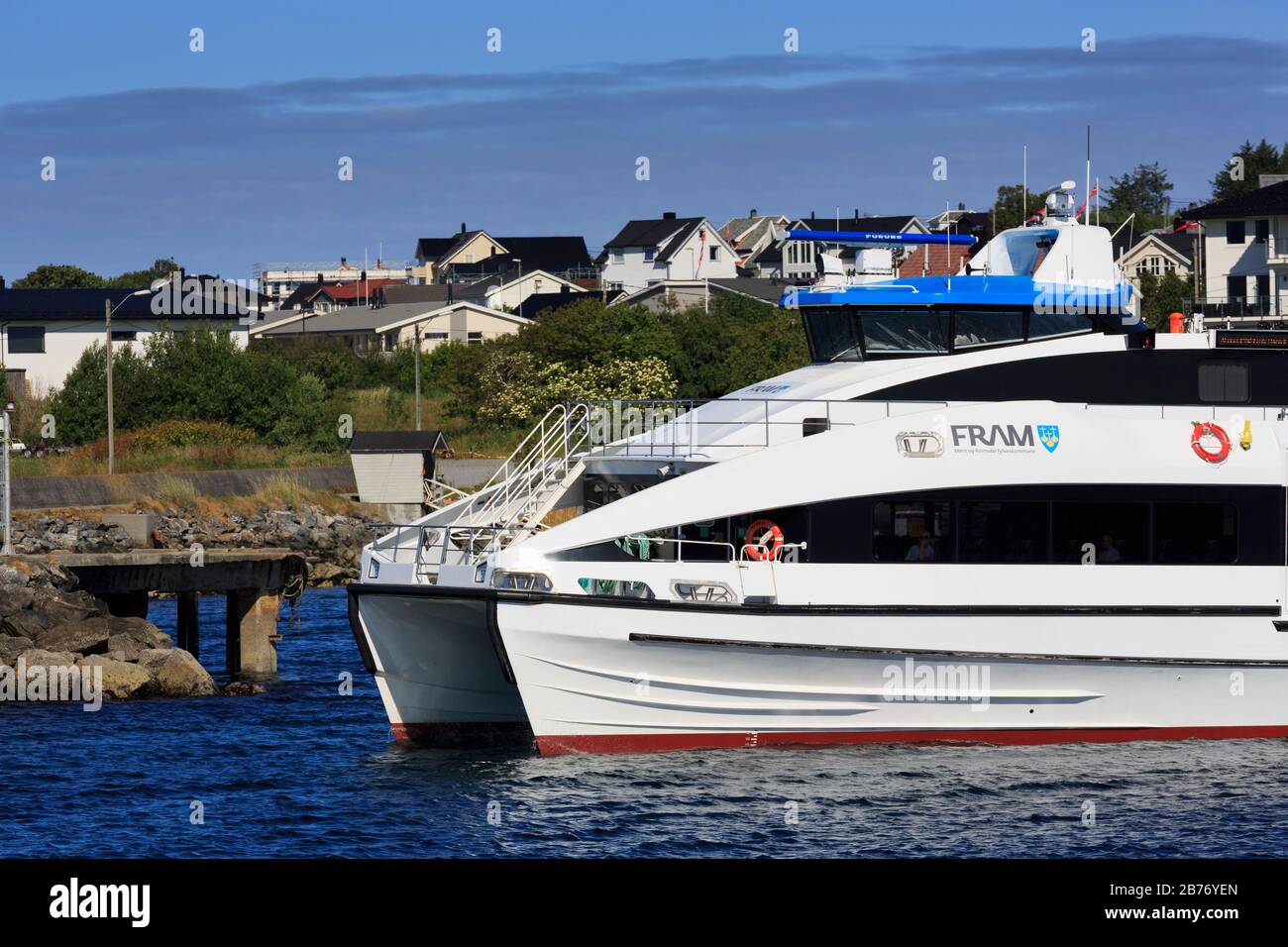 Valderoya Island Ferry, Alesund City, More og Romsdal County, Norway ...