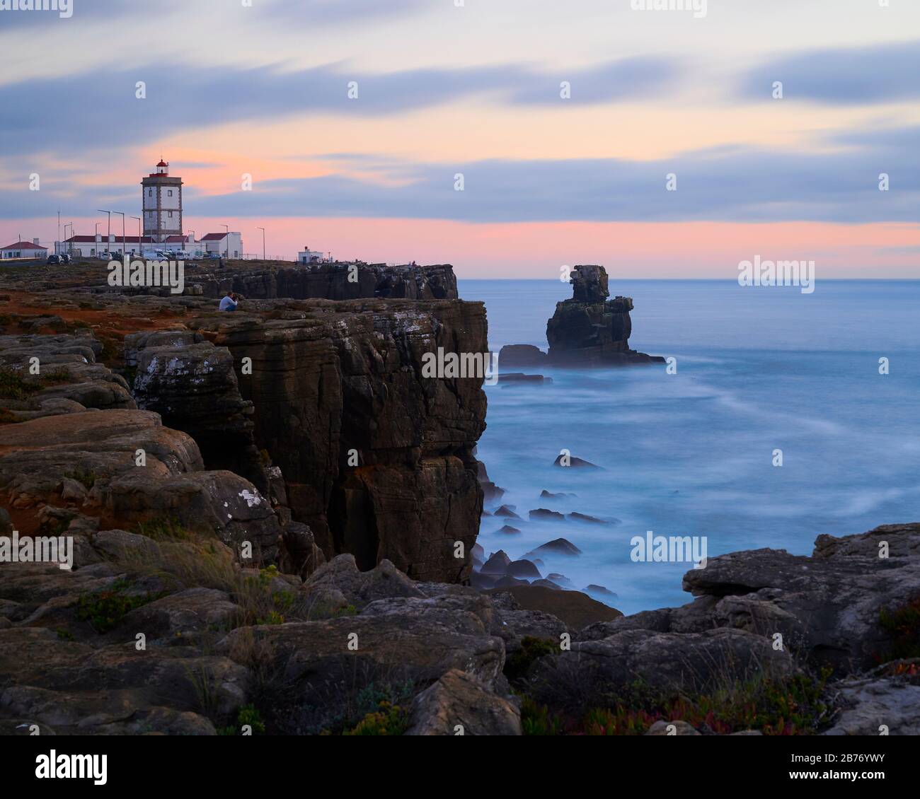 Waves breaking over cliff hi-res stock photography and images - Alamy