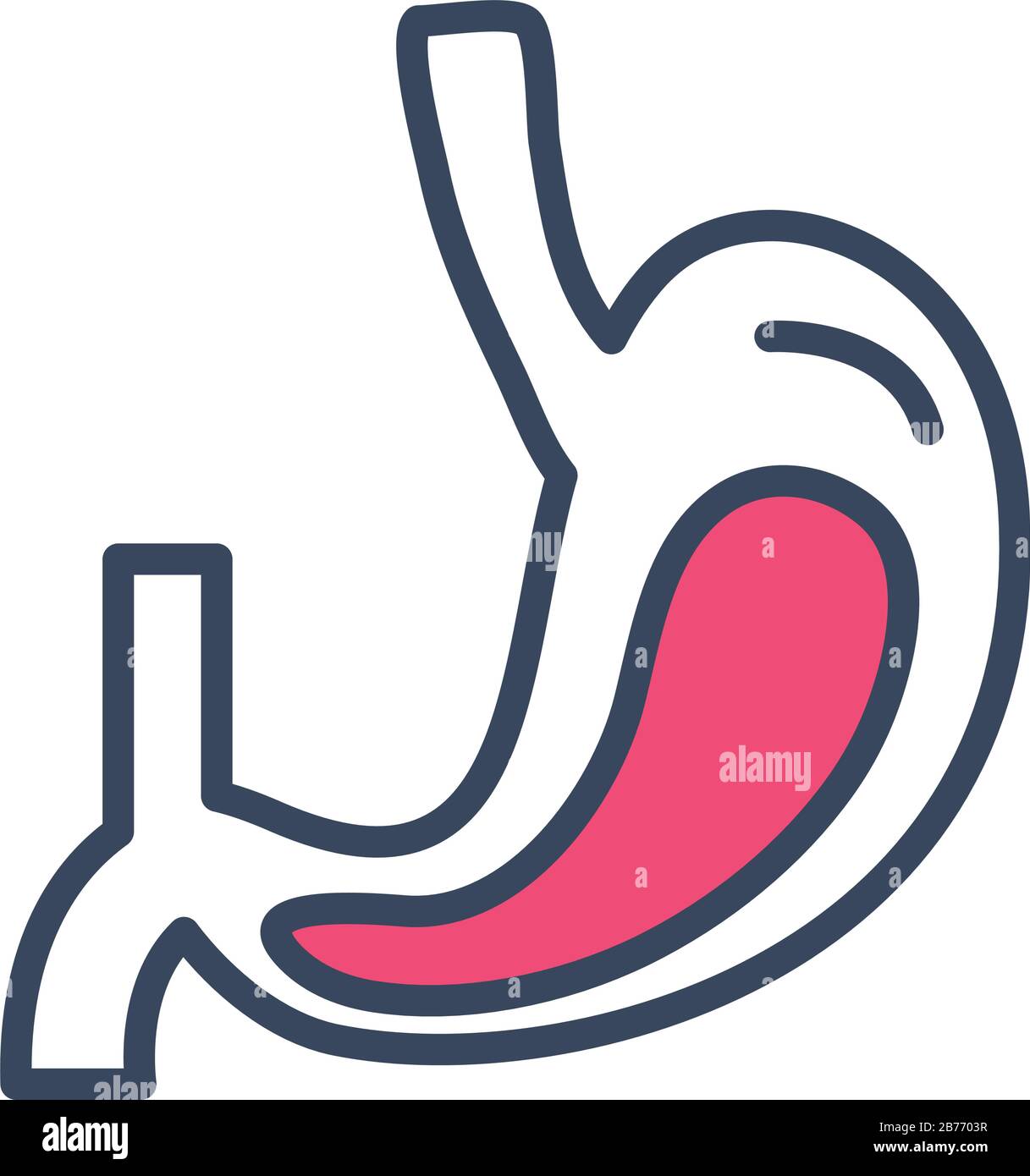 Stomach human organ color icon Cut Out Stock Images & Pictures - Alamy