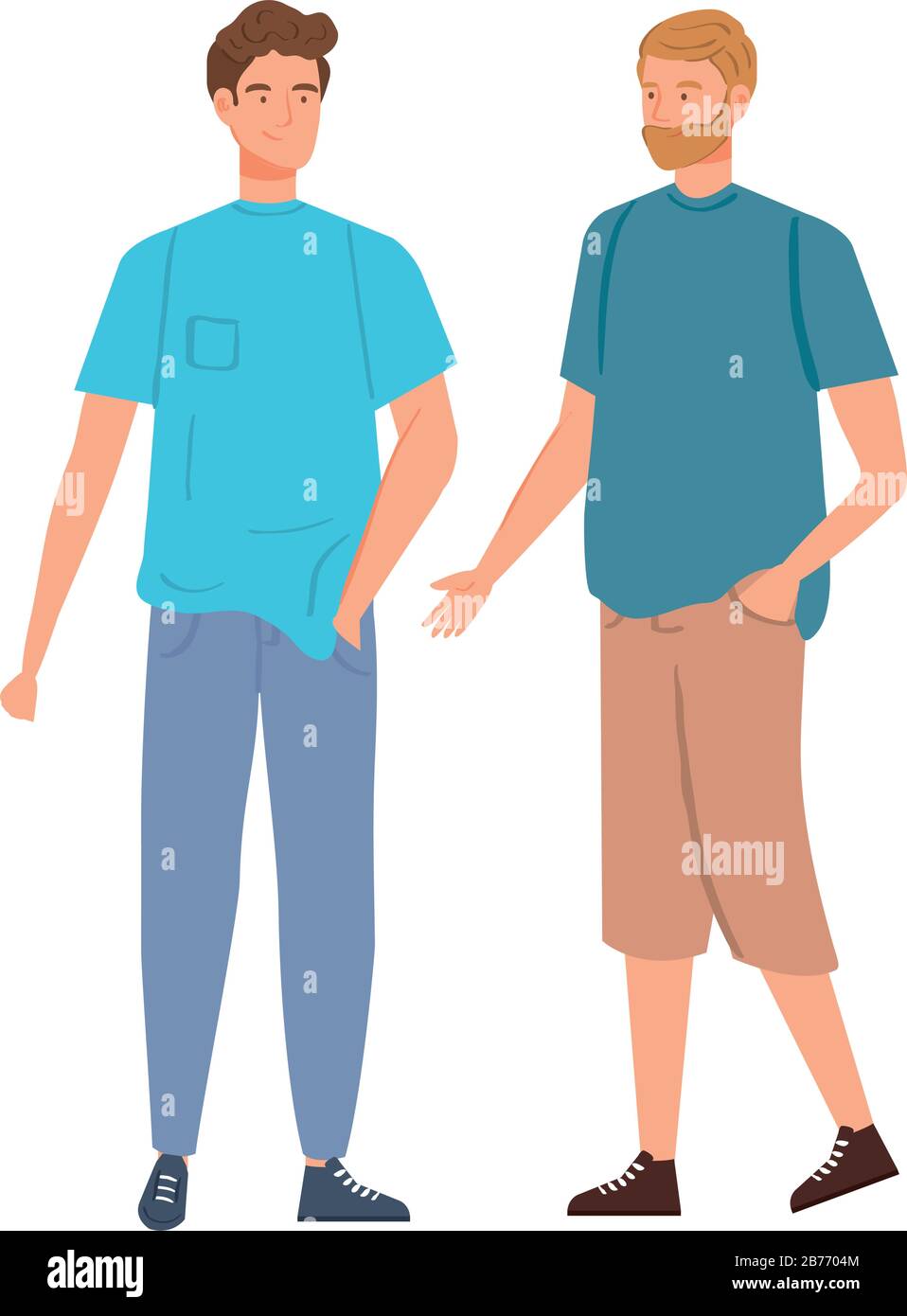 group of young men avatar characters Stock Vector Image & Art - Alamy