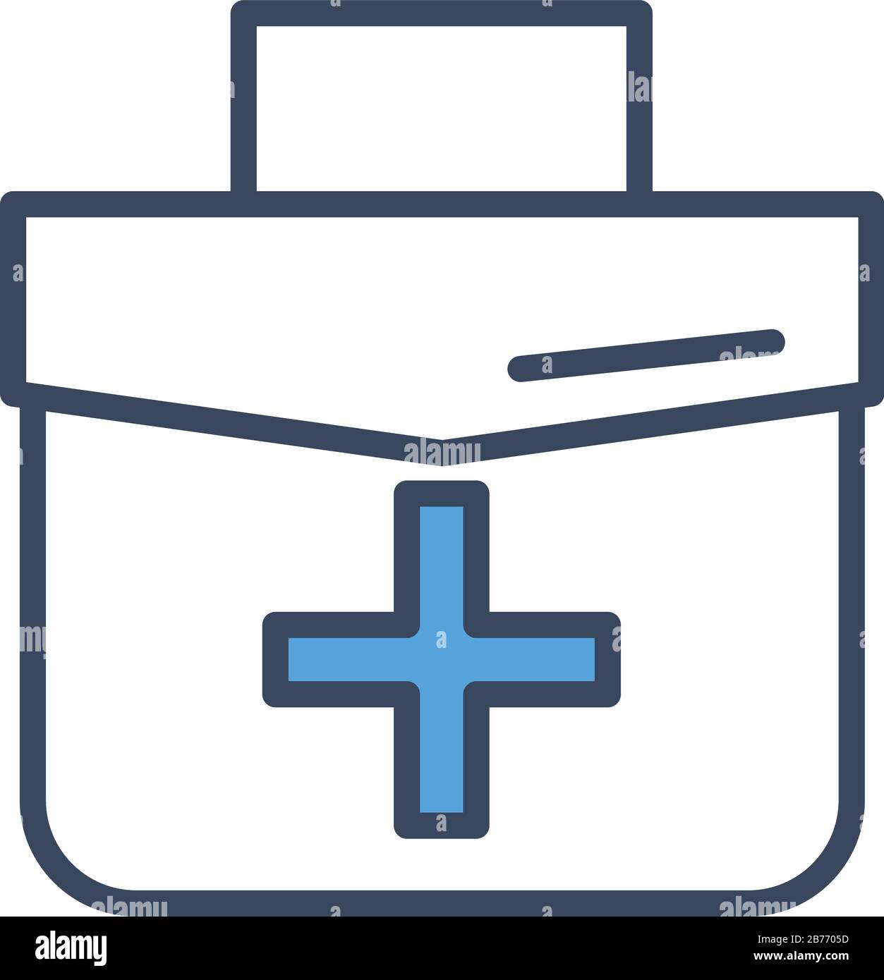 medicine drug kit half line and color style icon Stock Vector Image ...