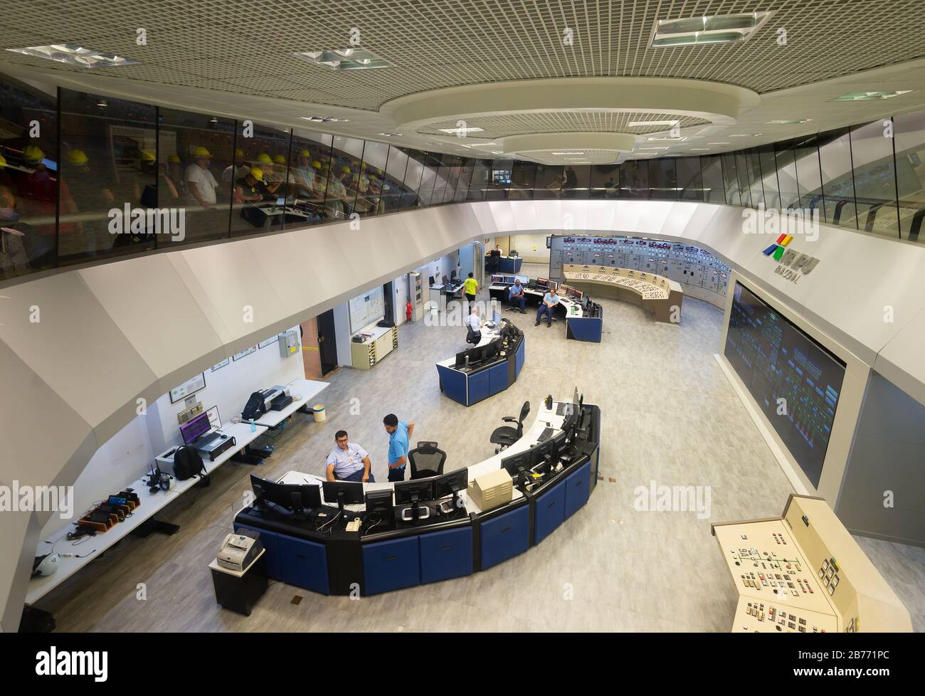 Central Control Room (CCR) of Itaipu Binational, a hydroelectric dam in ...