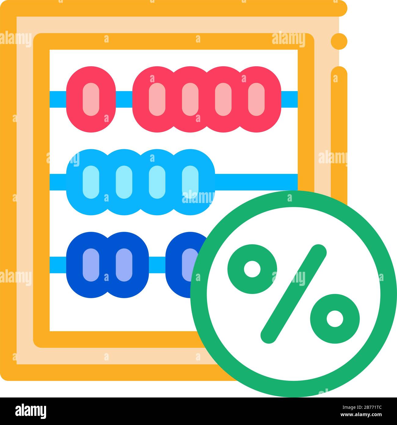 Abacus Count Tool Icon Vector Outline Illustration Stock Vector Image ...