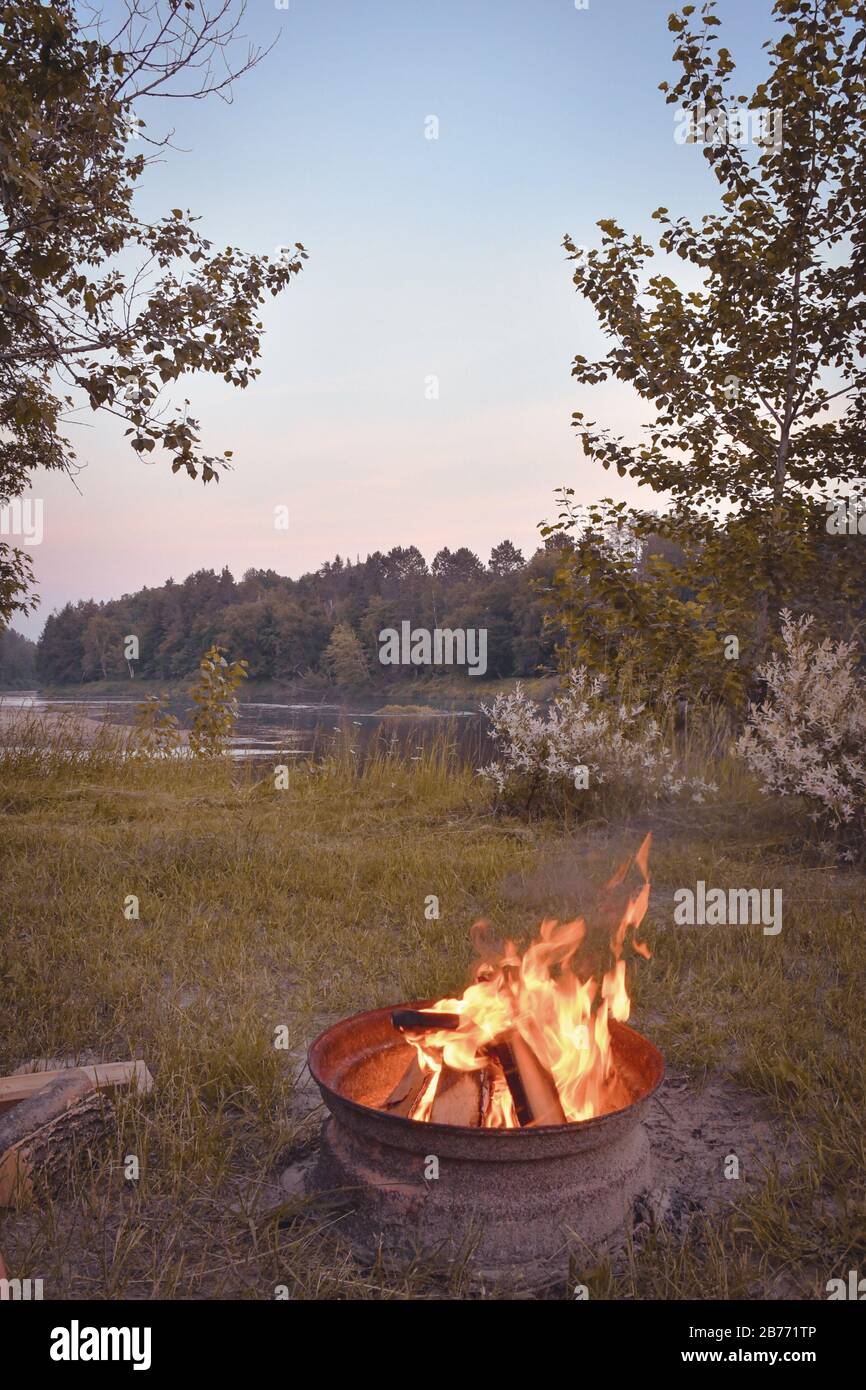 camping, nature, campfire Stock Photo - Alamy