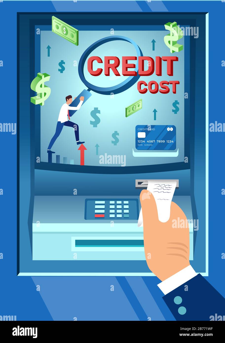 Illustration service man dollar Stock Vector Images - Alamy