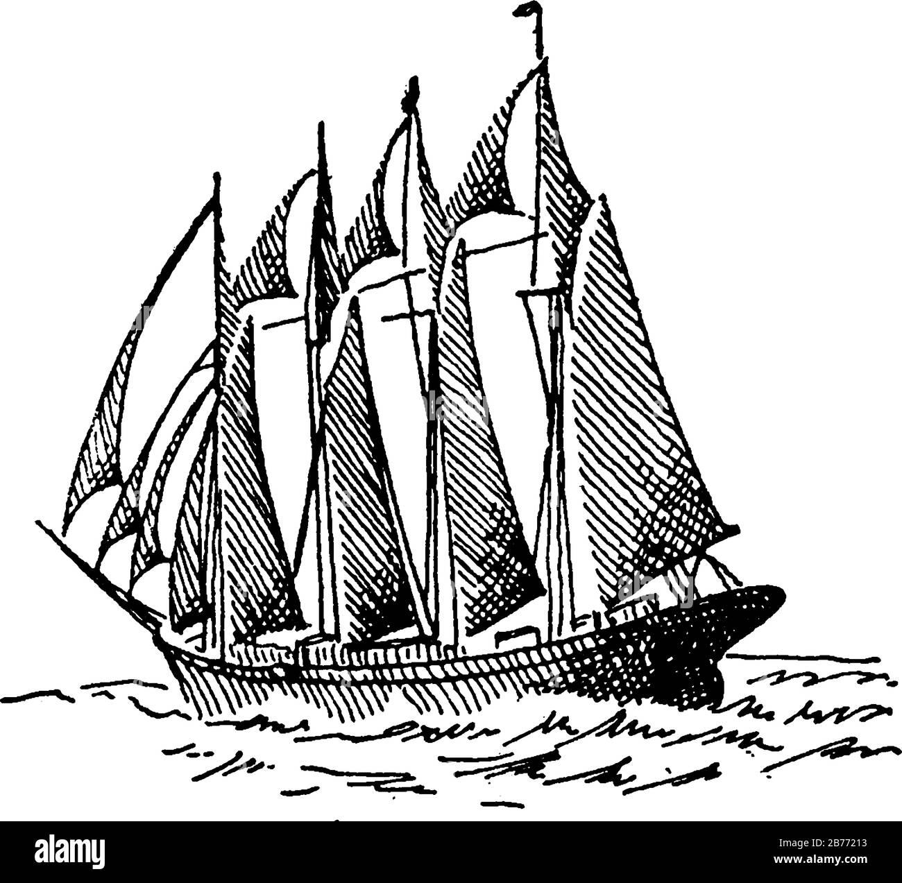 Three masted three masts Stock Vector Images - Alamy