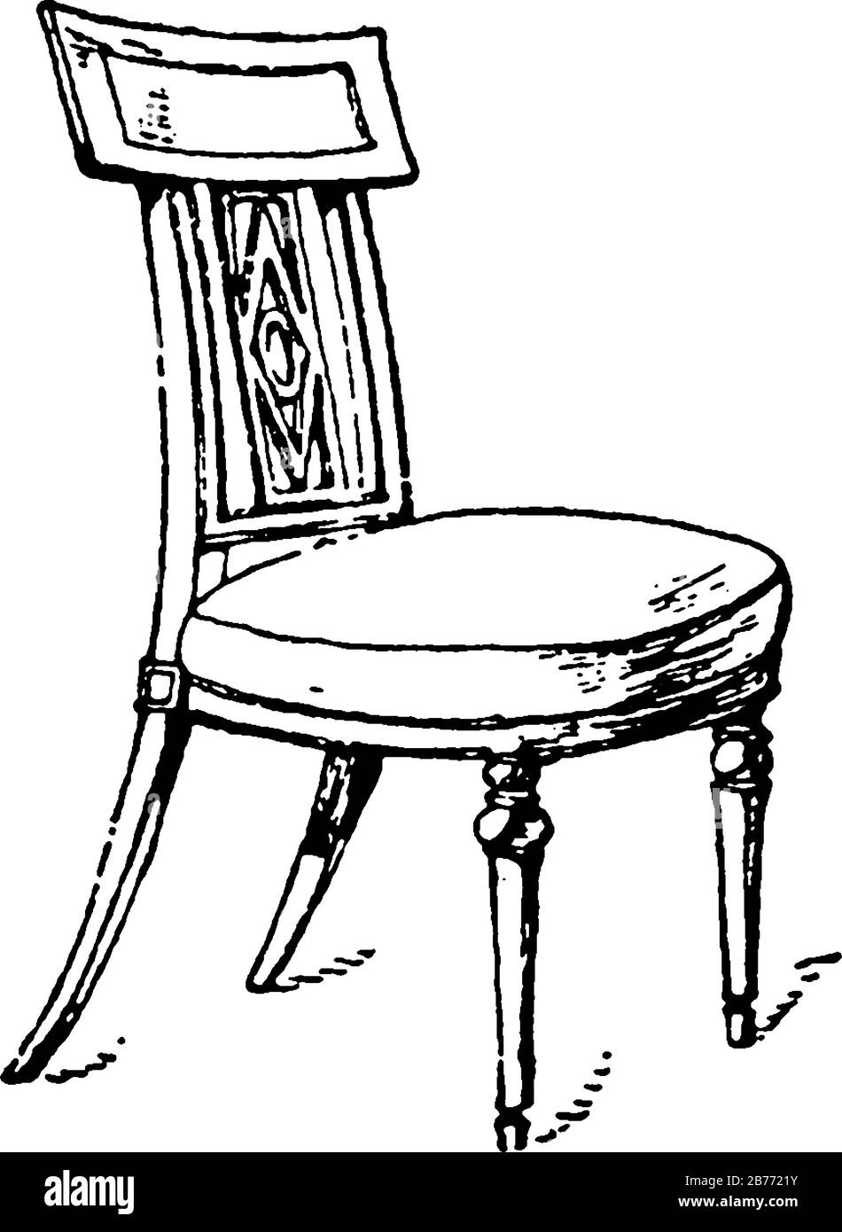 A typical representation of the chair that was created during the ...