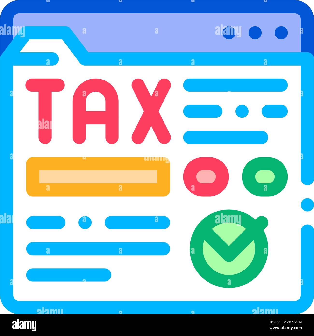Tax Web Site Icon Vector Outline Illustration Stock Vector Image & Art ...