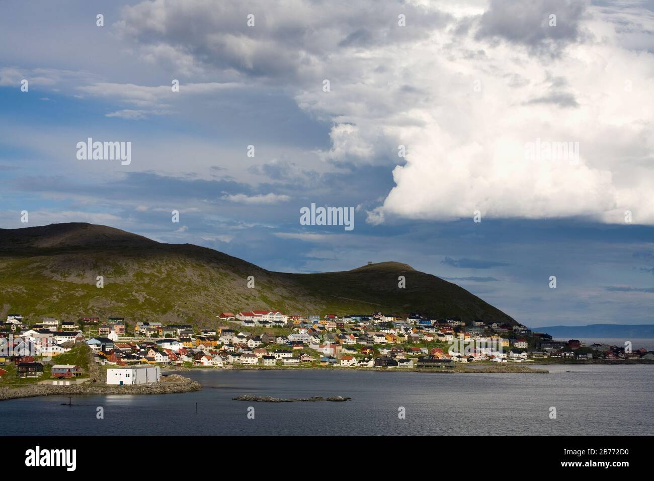 Honningsvag Port, Mageroya Island, Finnmark Region, Arctic Ocean ...